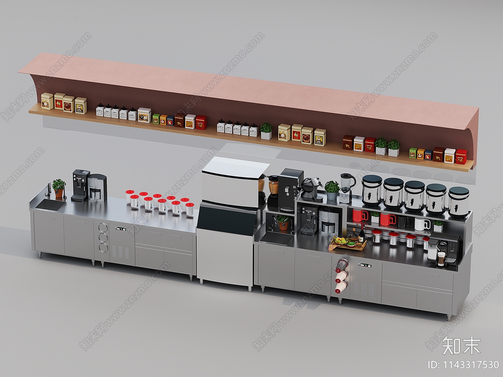 现代冷饮店操作台su模型下载【id1143317530】知末su模型网