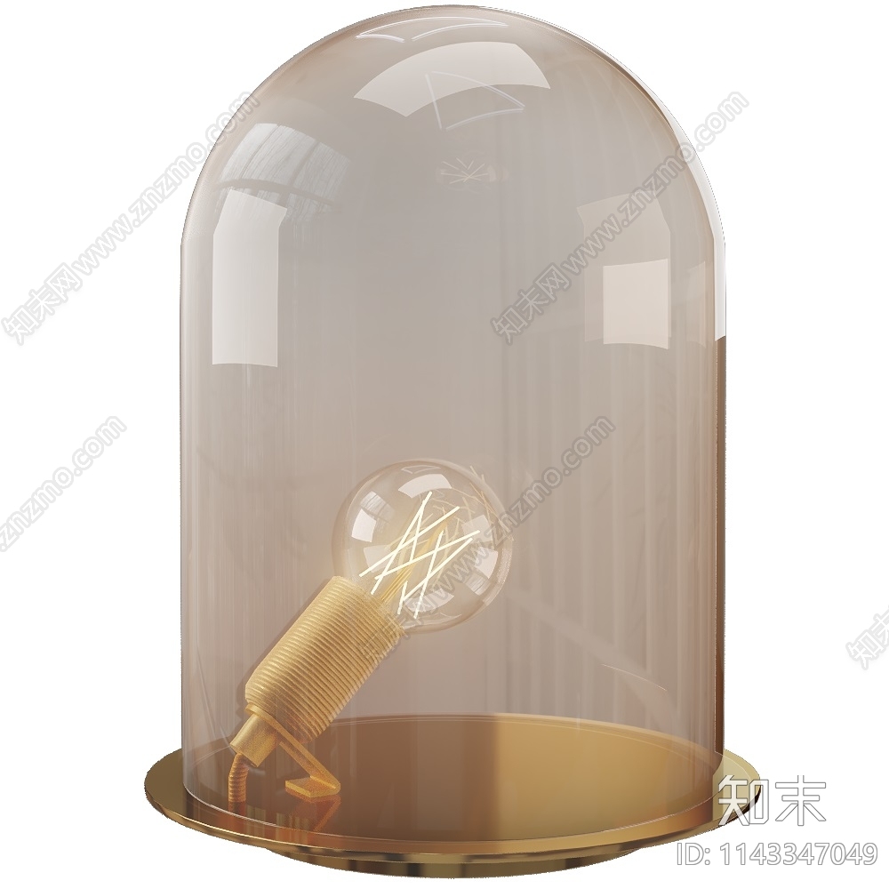 Glow现代台灯183d模型下载【id1143347049】知末3d模型网