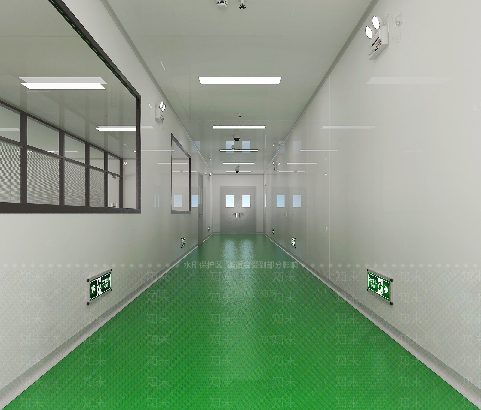 现代风格实验室过道3D模型下载【ID:1143481889】_知末3d模型网