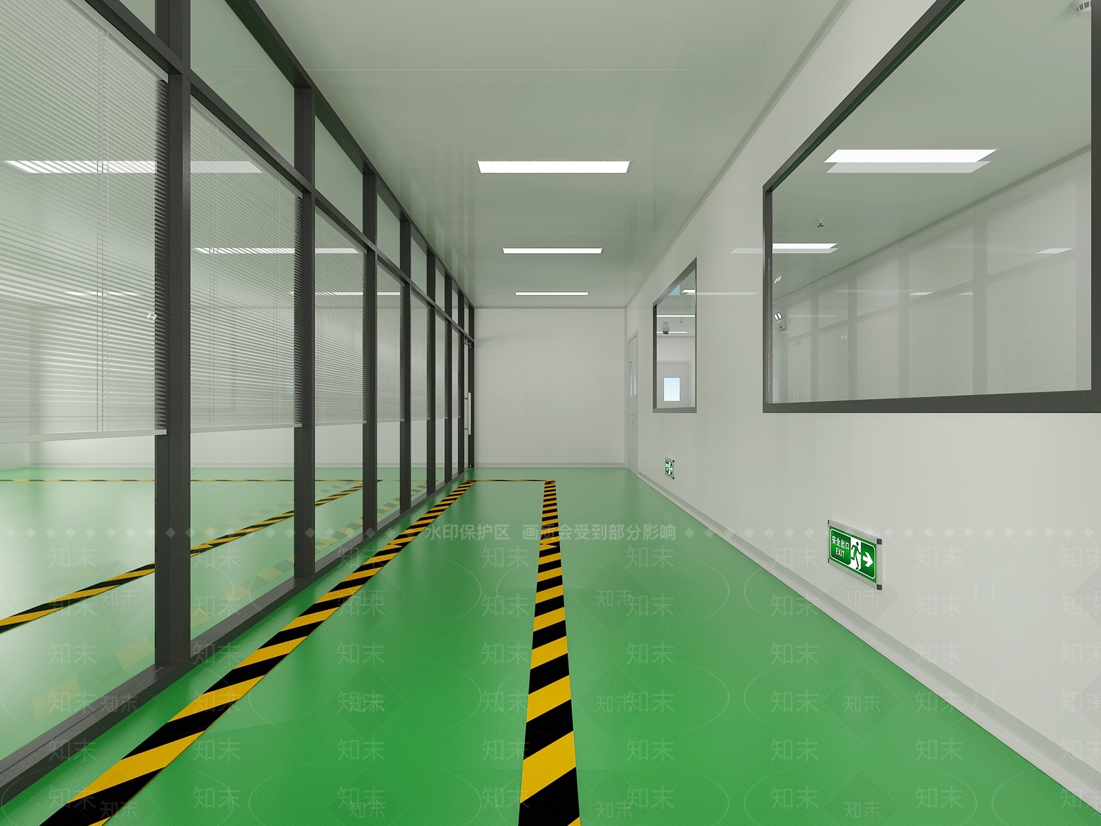 现代风格实验室过道3D模型下载【ID:1143481889】_知末3d模型网