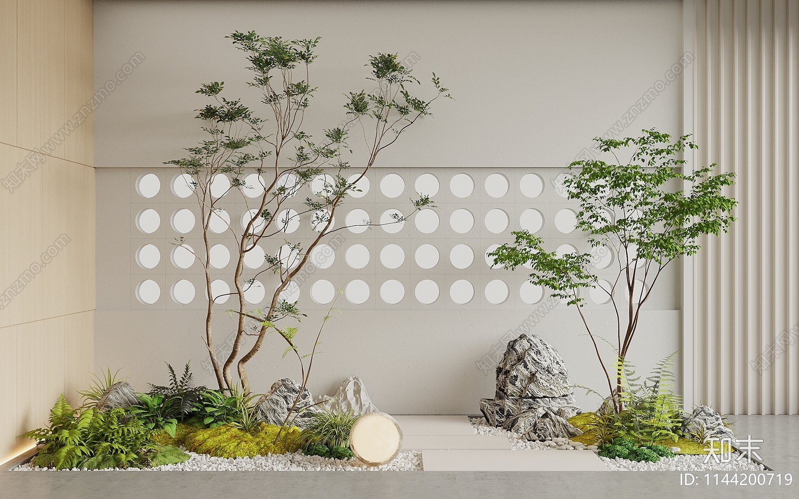 现代植物景观造景3d模型下载【id1144200719】知末3d模型网