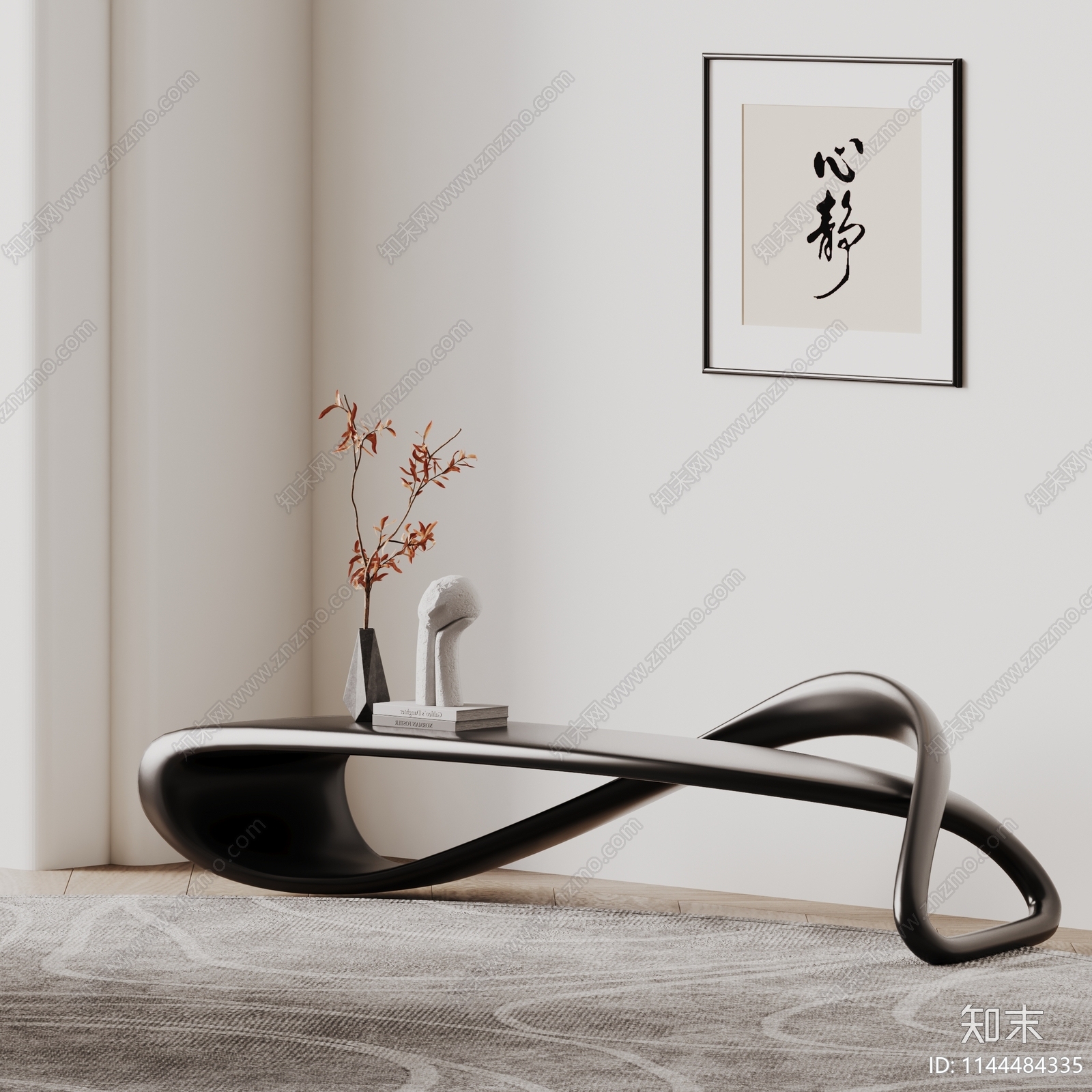 现代长凳3d模型下载【id1144484335】知末3d模型网