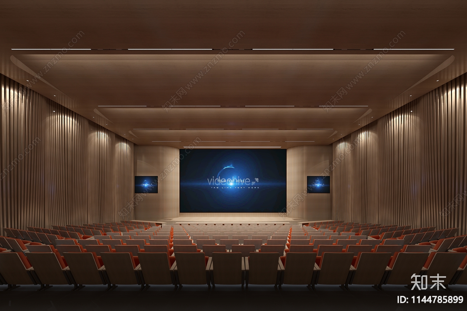 现代学校多功能厅3d模型下载【id1144785899】知末3d模型网