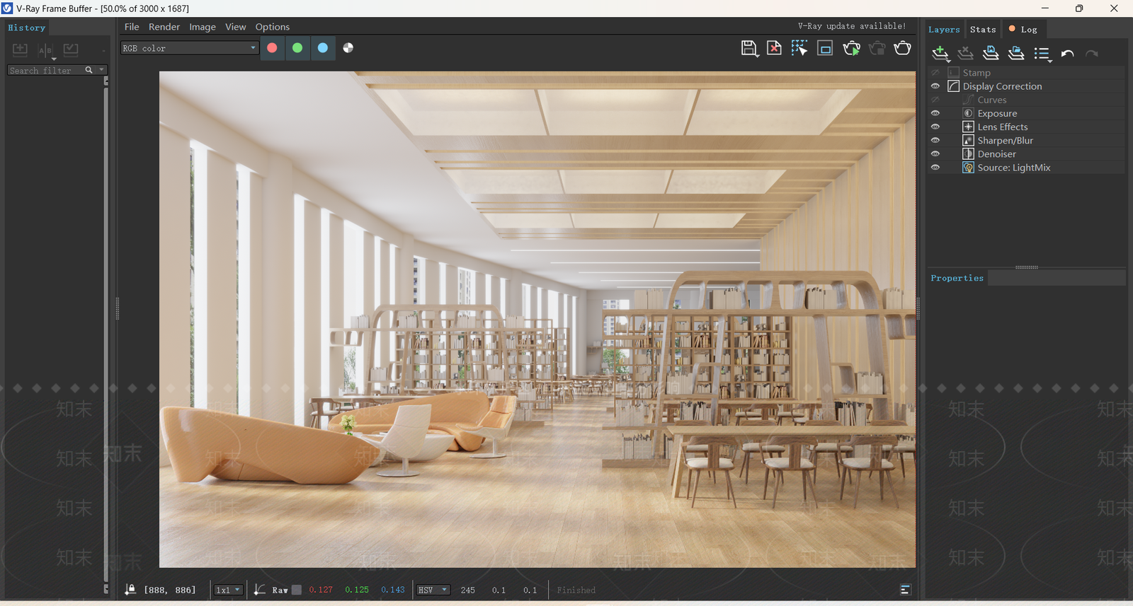 现代图书馆SU模型下载【ID:1145710786】_知末su模型网