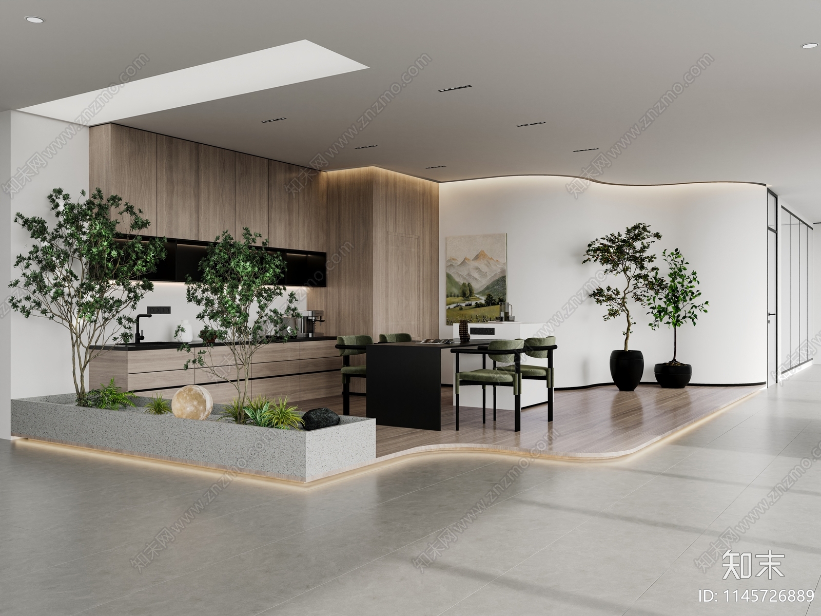 现代休息区3d模型下载【id1145726889】知末3d模型网