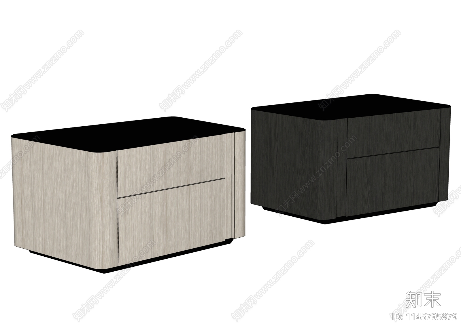 Minotti现代床头柜SU模型下载【ID:1145795979】_知末su模型网