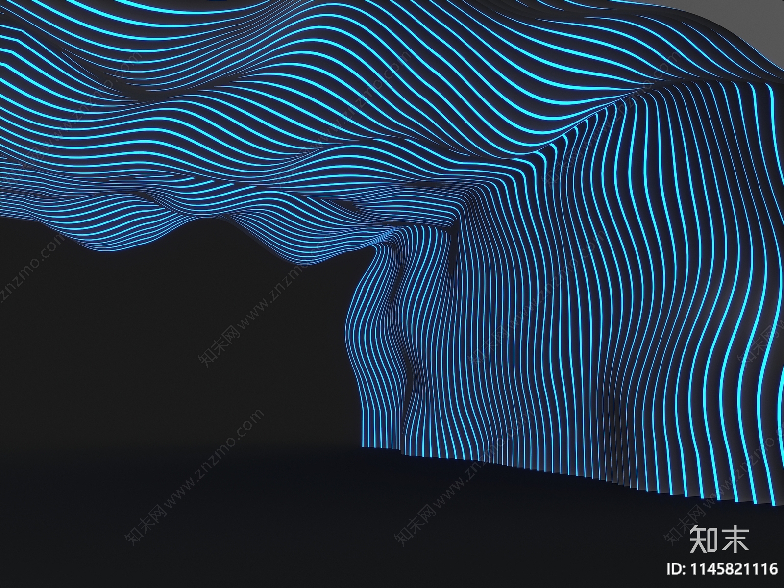现代异形吊顶3d模型下载【id1145821116】知末3d模型网