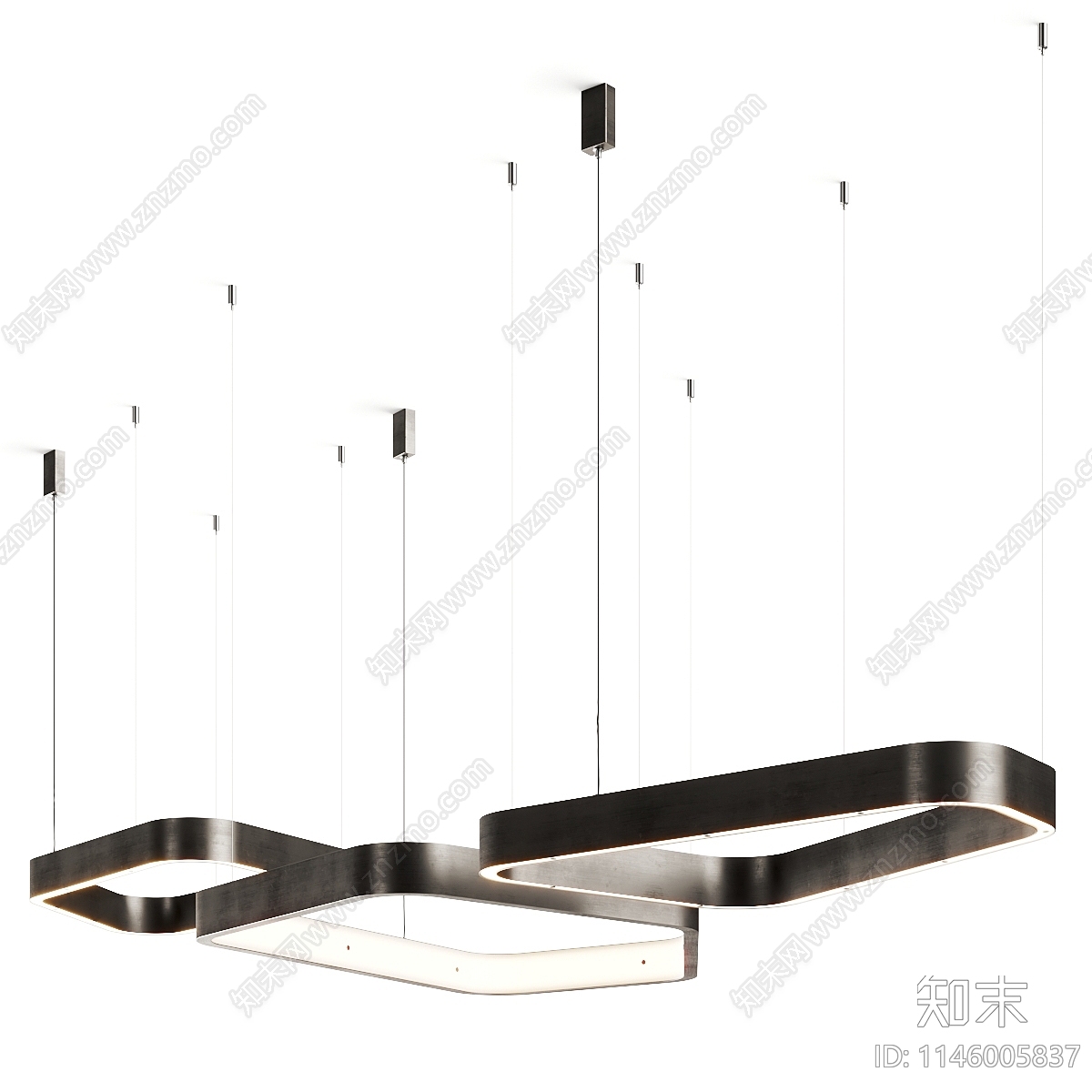 Pendant现代金属环形吊3d模型下载【id1146005837】知末3d模型网