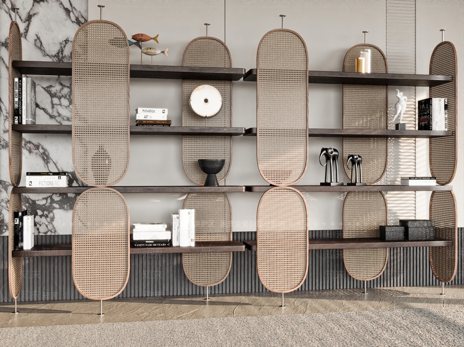 现代置物架3D模型下载【ID:1146095279】_知末3d模型网