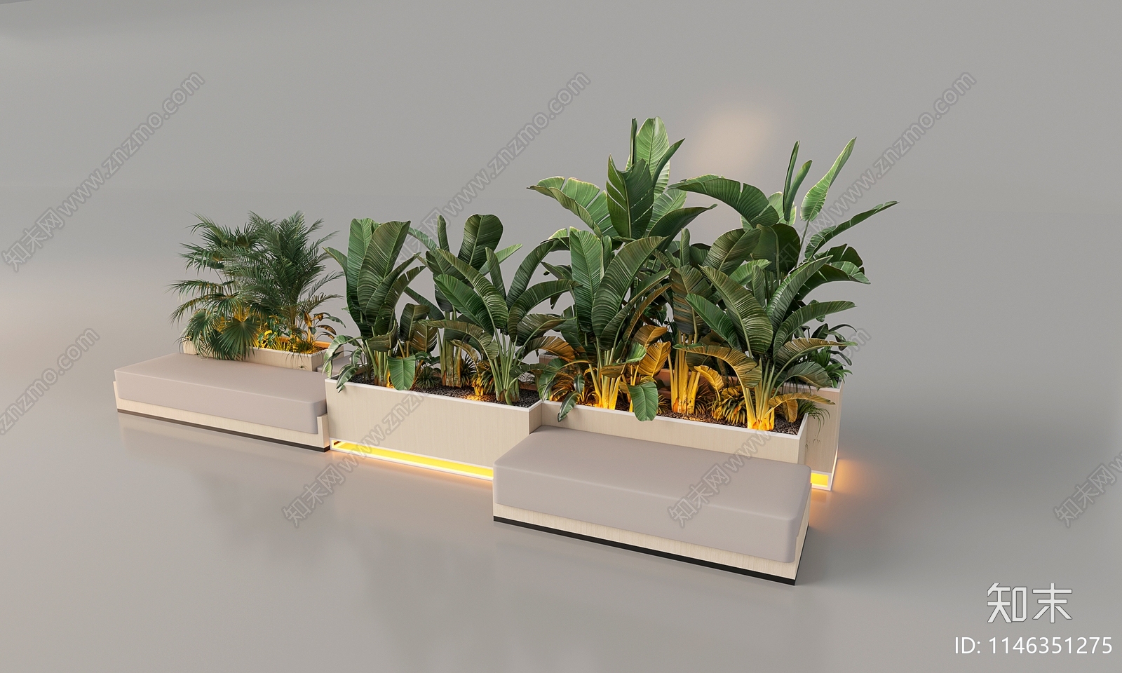 现代景观座椅3d模型下载【id1146351275】知末3d模型网