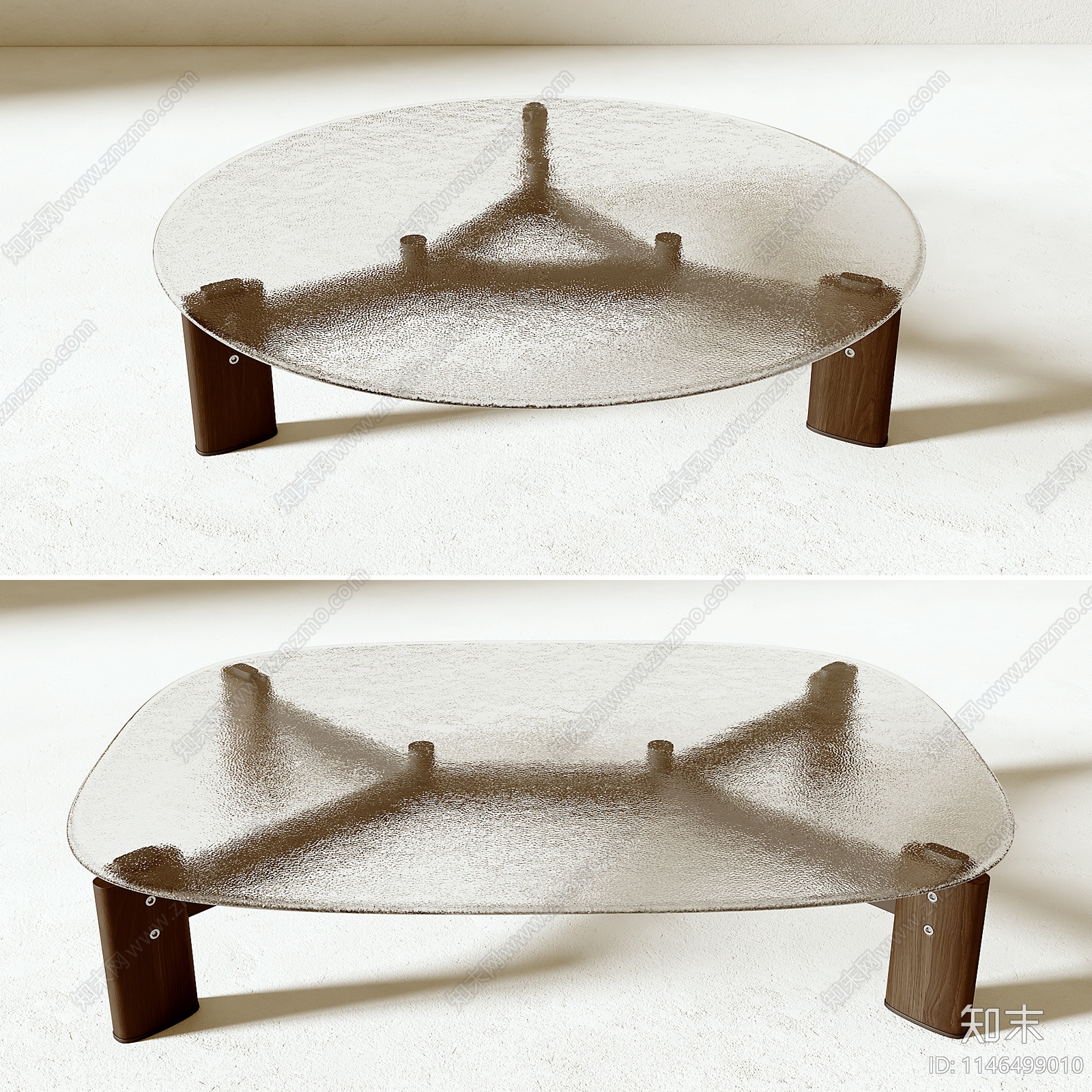 现代玻璃茶几3d模型下载【id1146499010】知末3d模型网