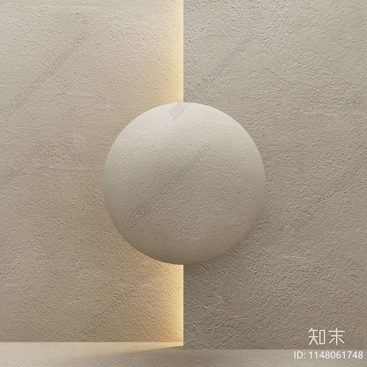 现代微水泥墙面3d模型下载【id1148061748】知末3d模型网
