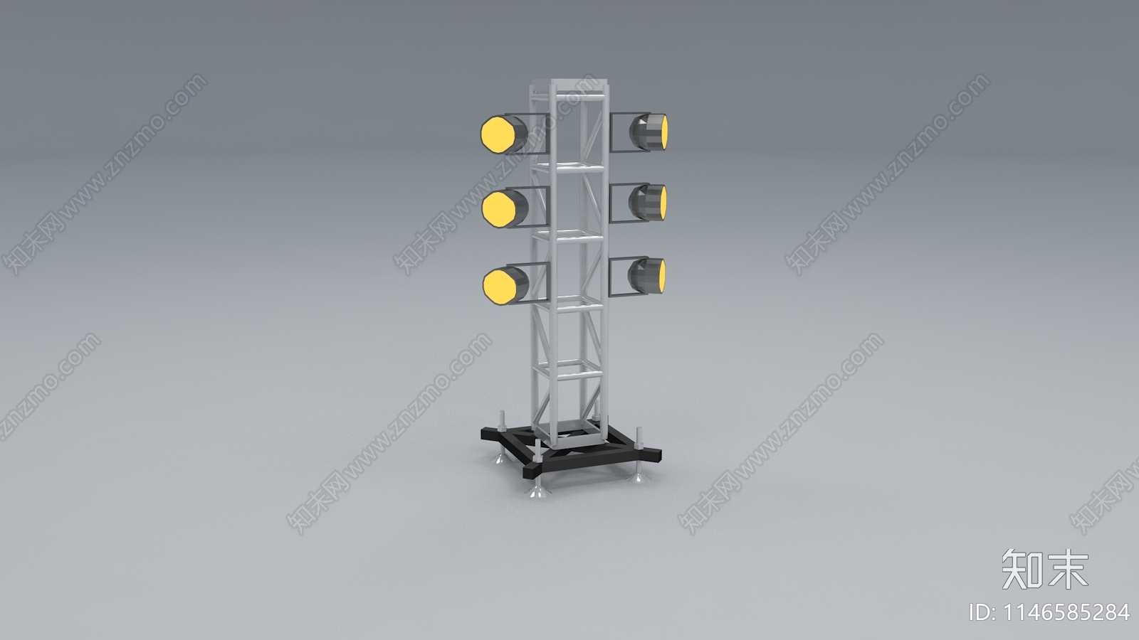 现代舞台架灯光3d模型下载【id1146585284】知末3d模型网