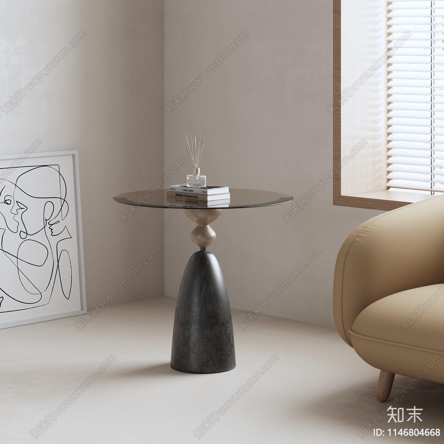 现代边几角几3d模型下载【id1146804668】知末3d模型网