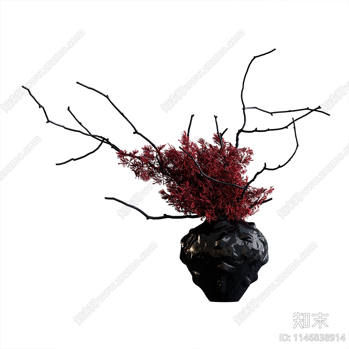 现代花艺3d模型下载【id1146838914】知末3d模型网