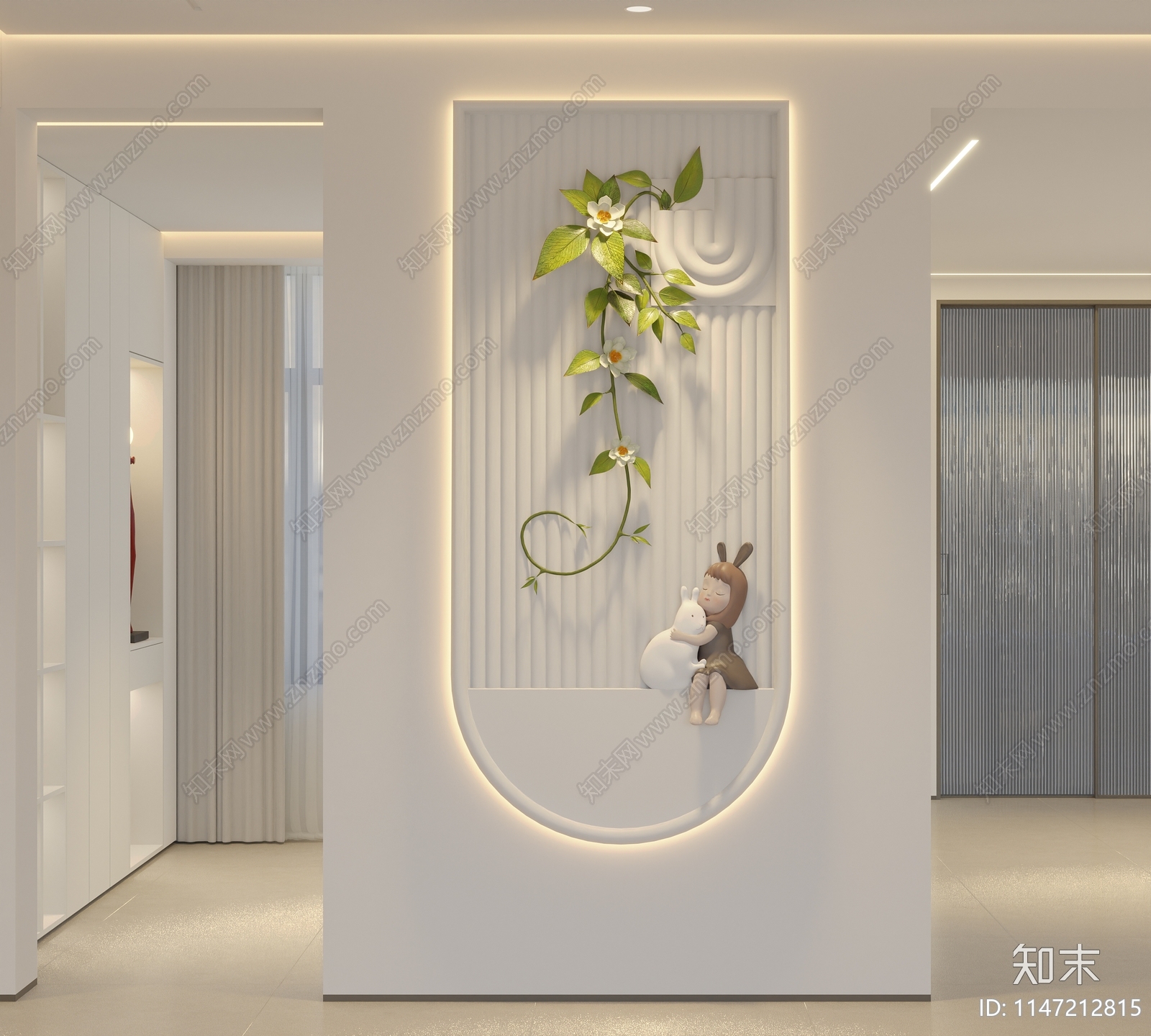 现代立体墙饰挂件3d模型下载【id1147212815】知末3d模型网
