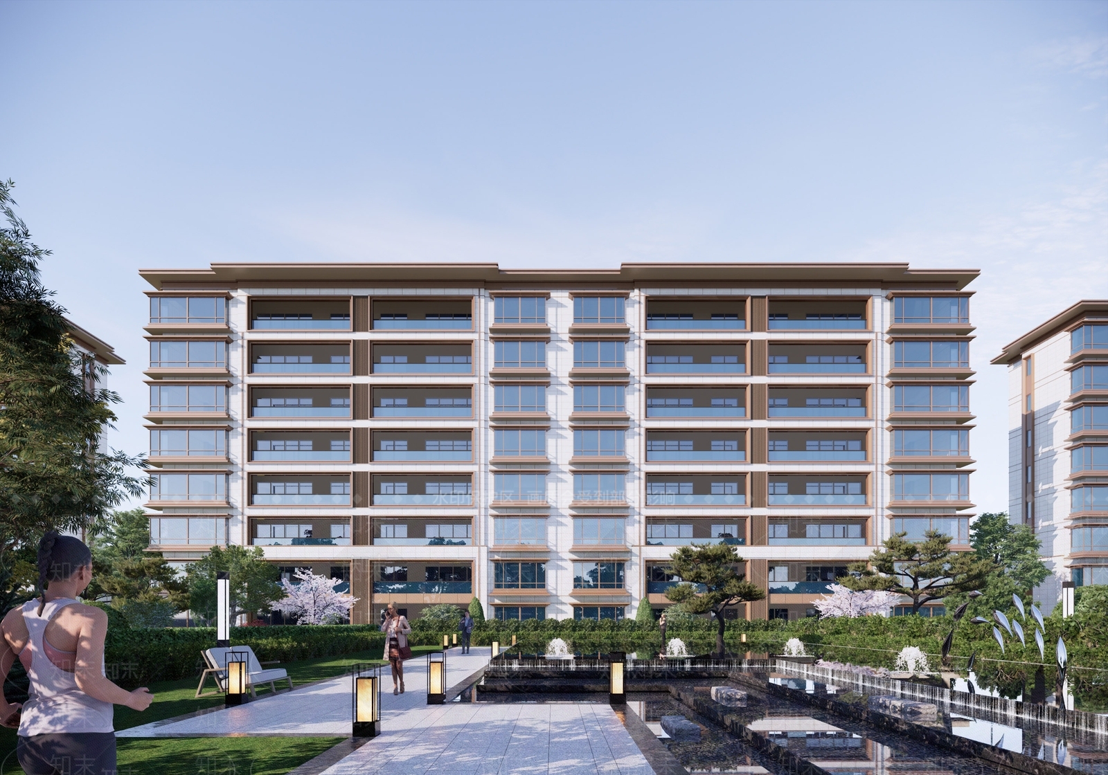 新中式多层洋房融创壹号院SU模型下载【ID:1147496571】_知末su模型网