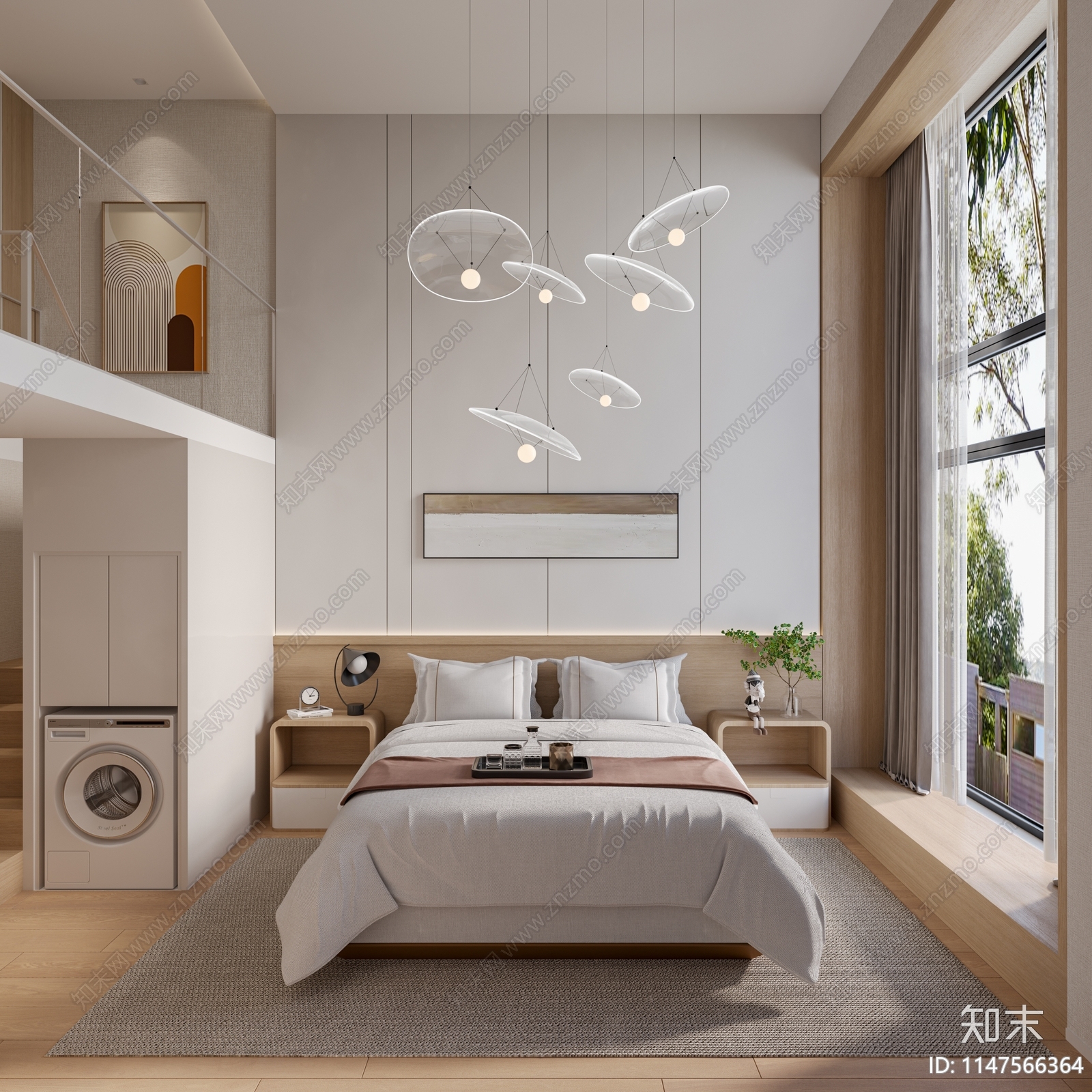 Loft单身公寓3d模型下载【id1147566364】知末3d模型网