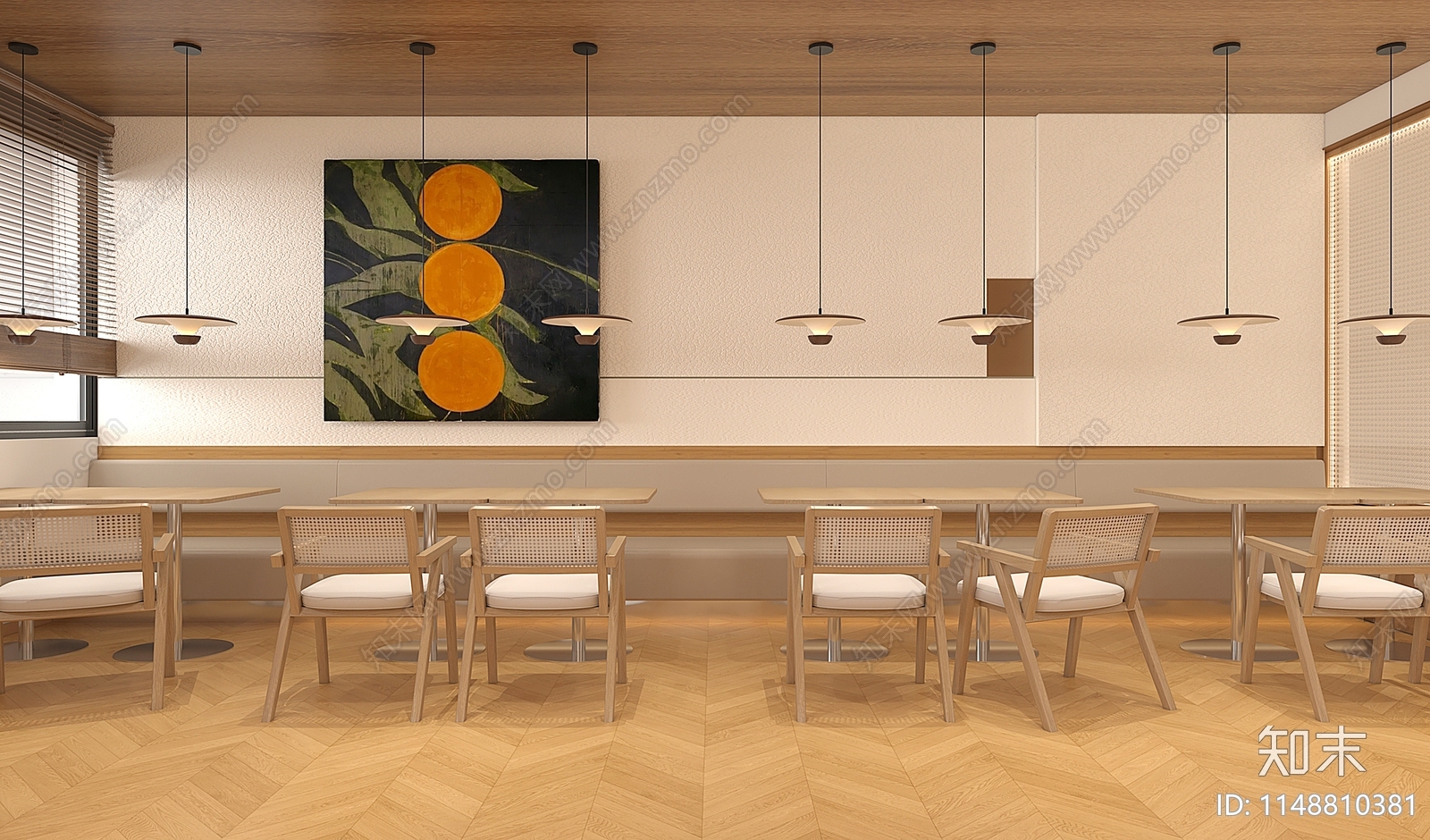 现代酒店自助餐厅3d模型下载【id1148810381】知末3d模型网