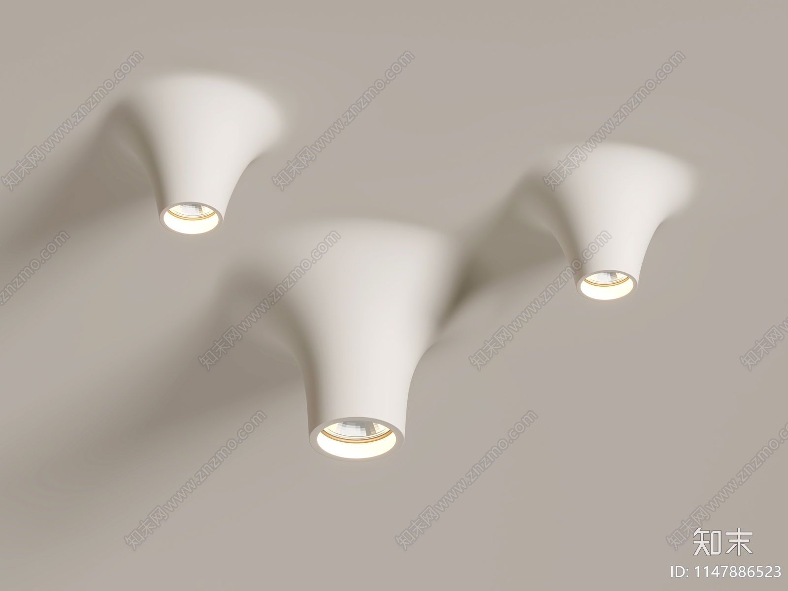 现代筒灯射灯3d模型下载【id1147886523】知末3d模型网