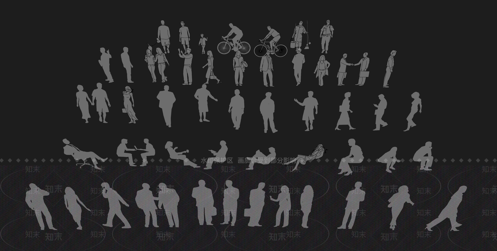 2D人物SU模型下载【ID:1152509542】_知末su模型网