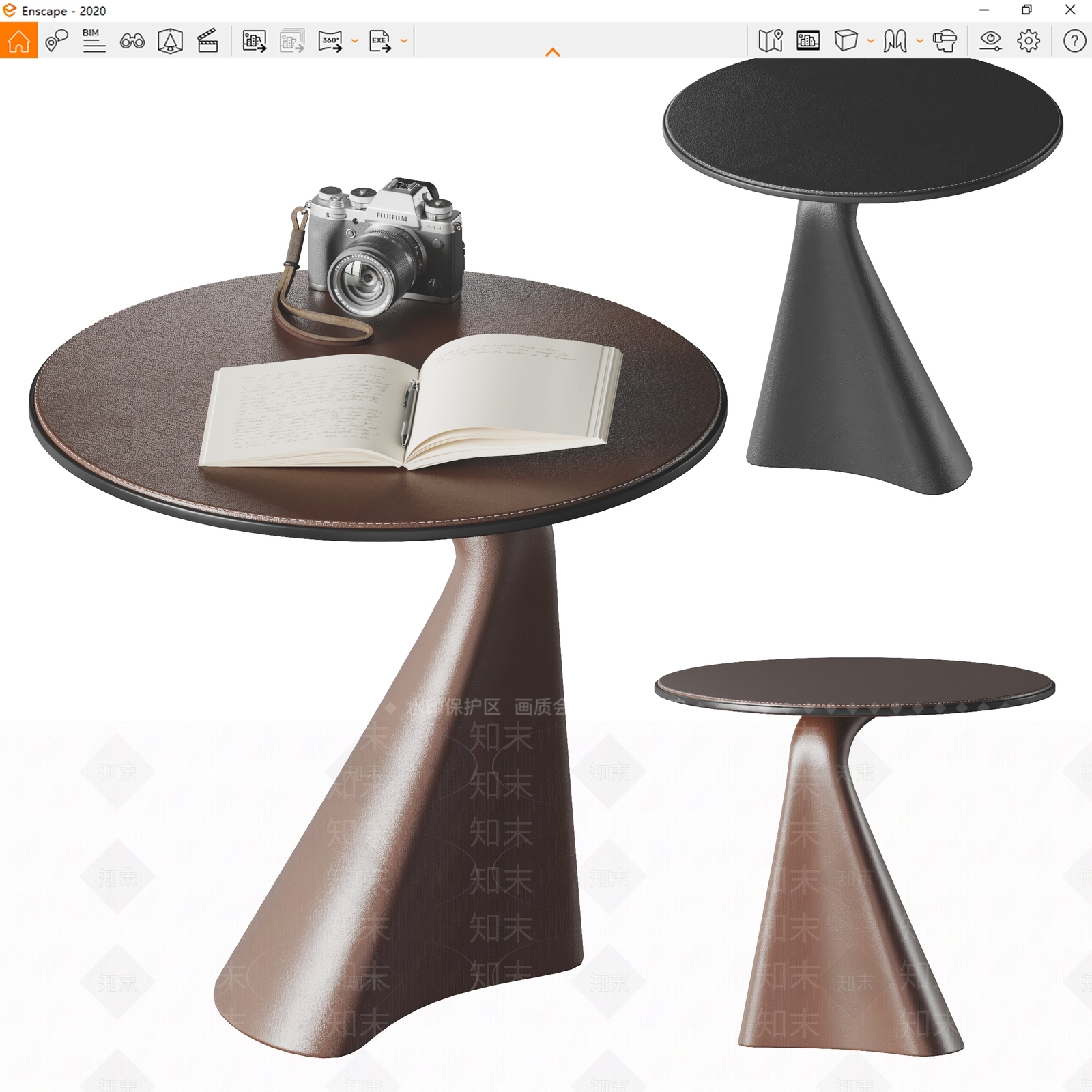 Eileen现代边几SU模型下载【ID:1156001696】_知末su模型网