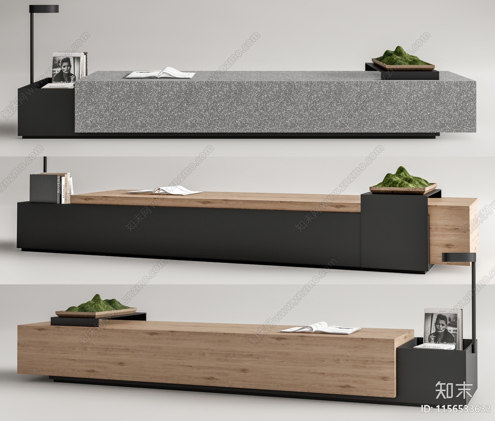 现代户外景观座椅3d模型下载【id1156533633】知末3d模型网