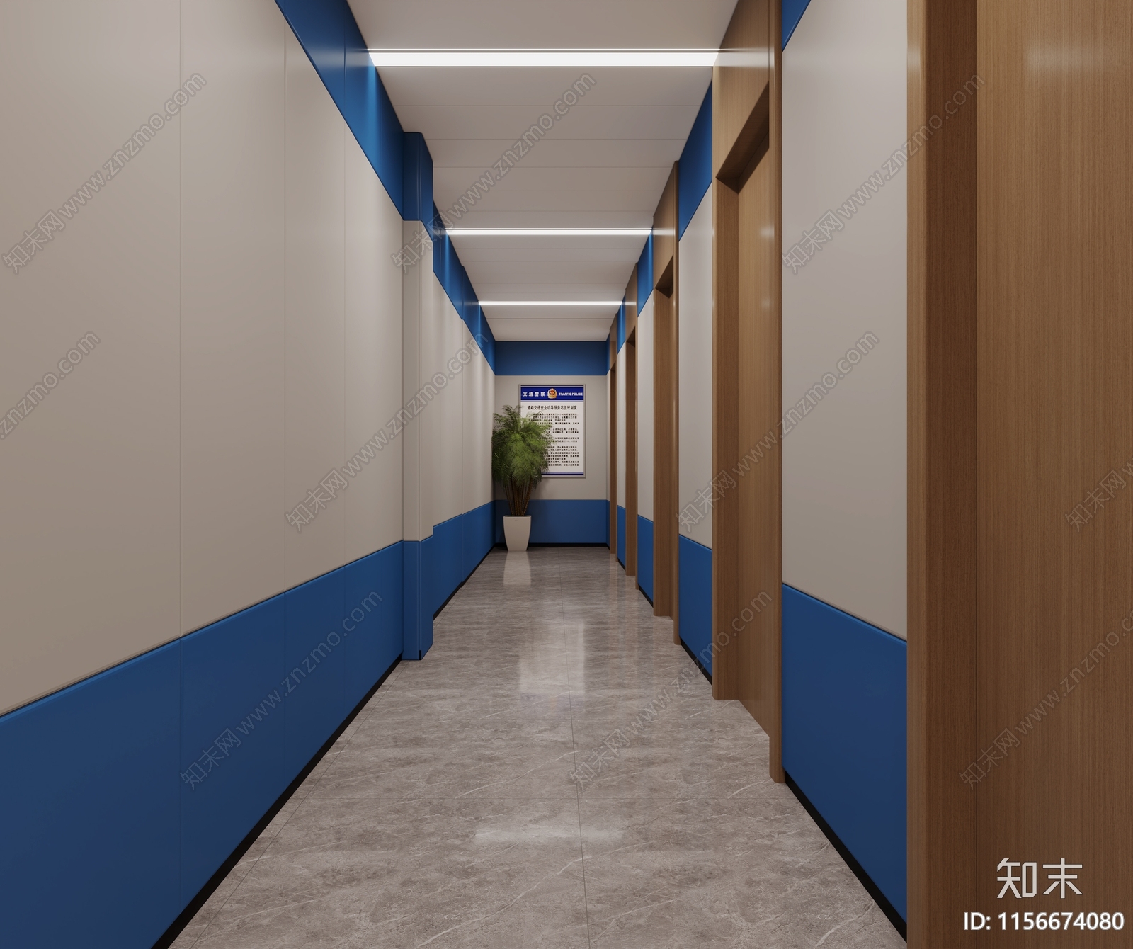 现代公安局3d模型下载【id1156674080】知末3d模型网