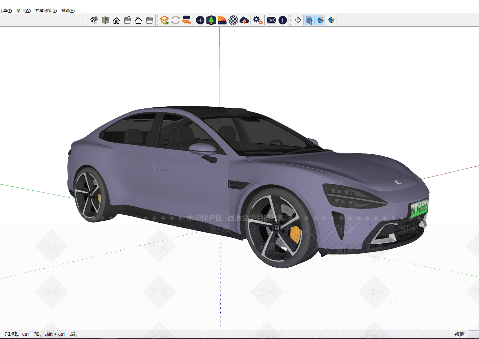 小米汽车7SU模型下载【ID:1156943999】_知末su模型网