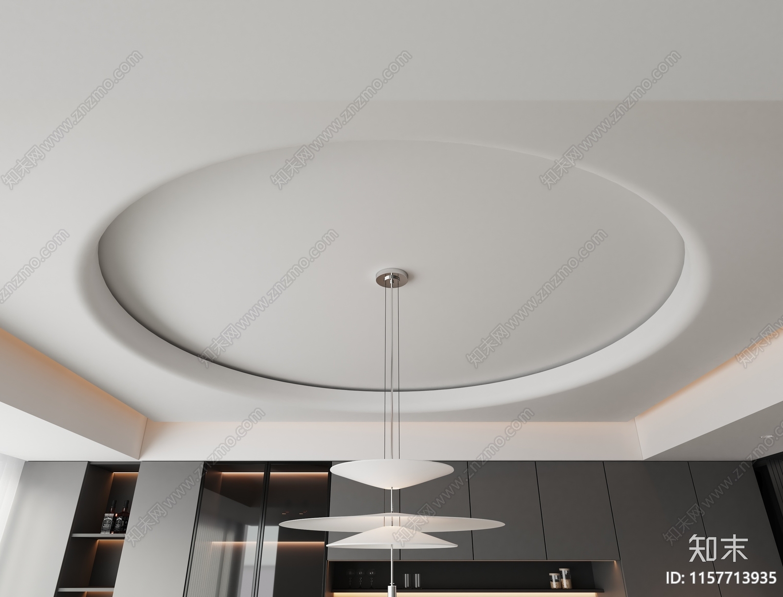 现代吊顶3d模型下载【id1157713935】知末3d模型网