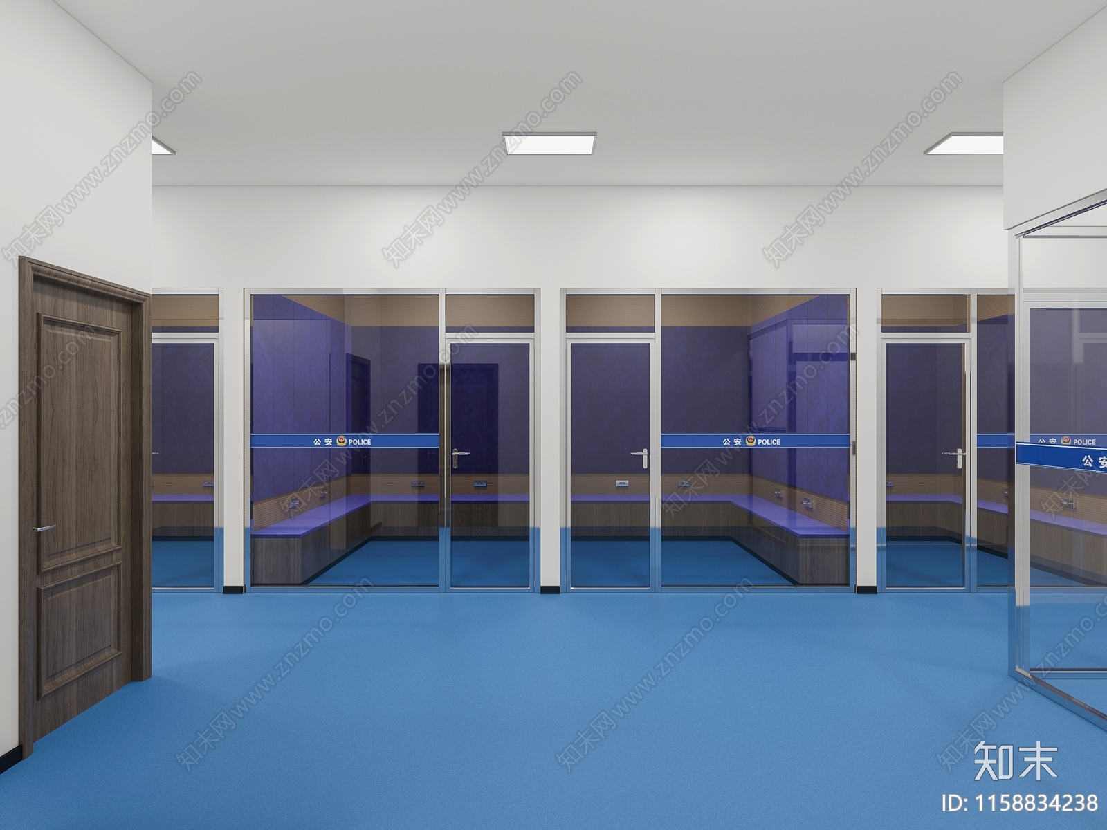 现代派出所拘留室3d模型下载【id1158834238】知末3d模型网