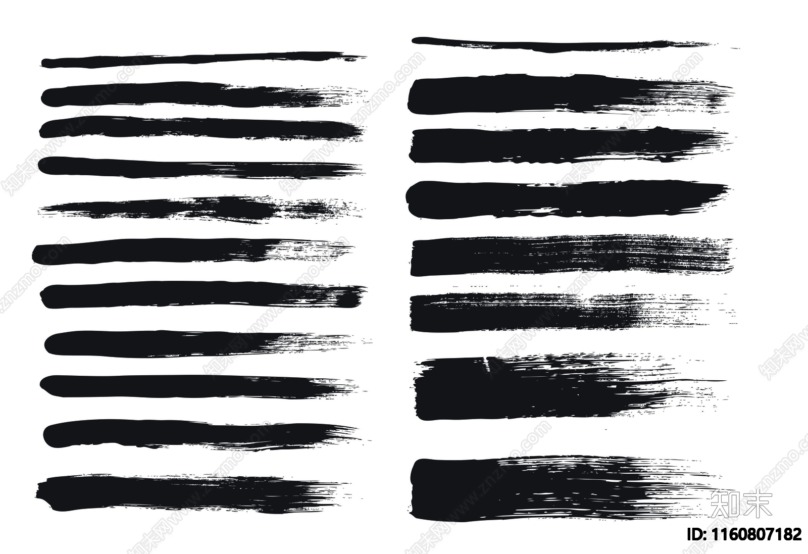 PSD免抠水墨毛笔画墨迹素材下载【ID:1160807182】undefined