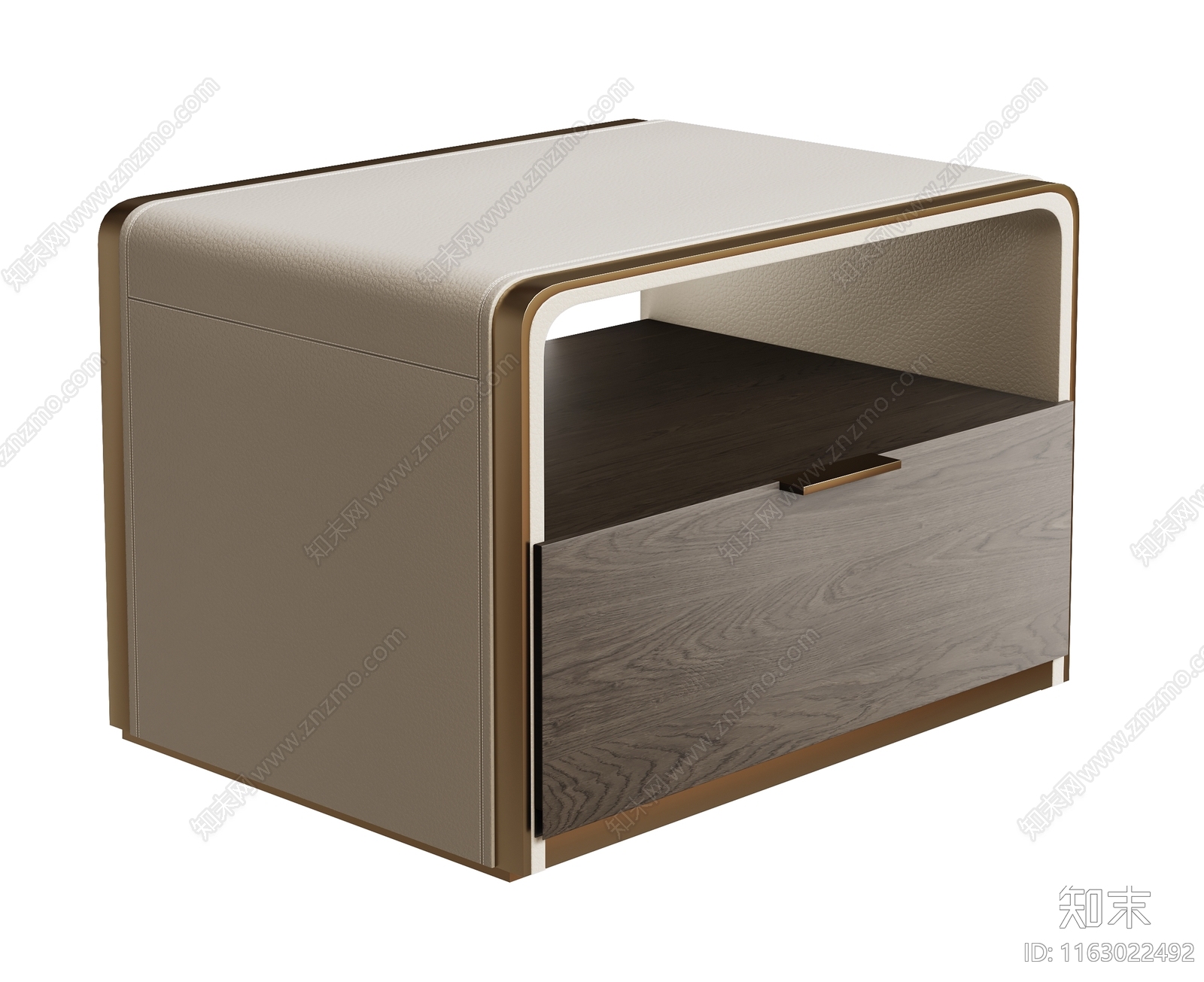 现代床头柜3d模型下载【id1163022492】知末3d模型网