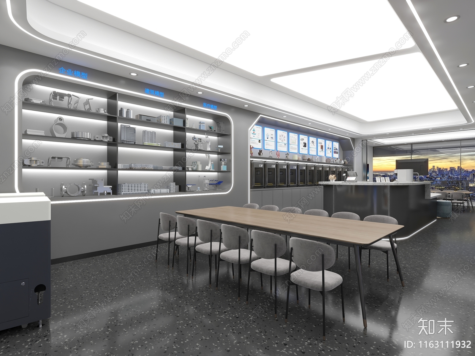 现代数码店3d模型下载【id1163111932】知末3d模型网