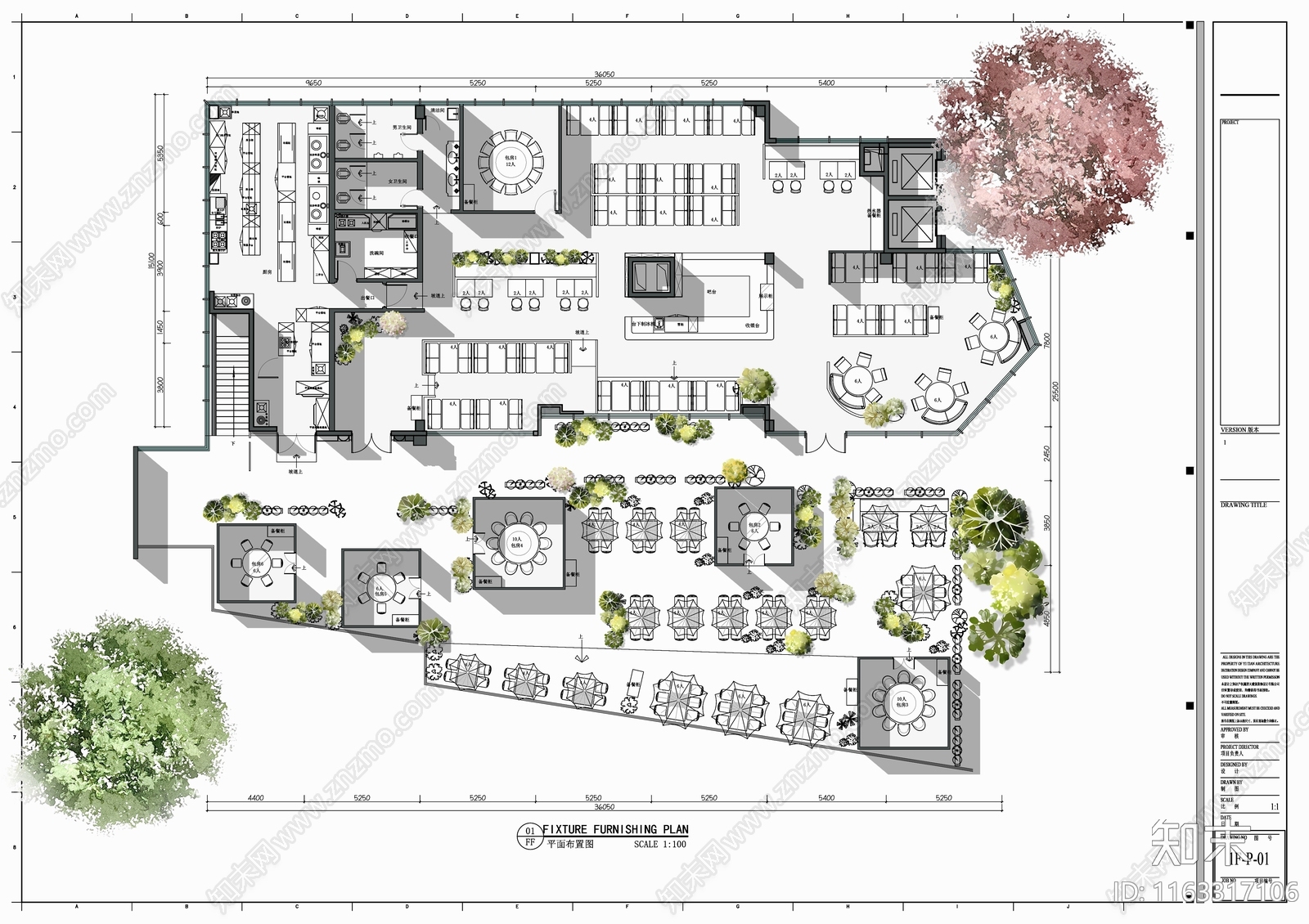 工装平面图_东南亚菜餐厅_越南菜餐厅_新加坡菜餐厅_室内平面图_施工图施工图下载 ID:1163317106_【知末网】