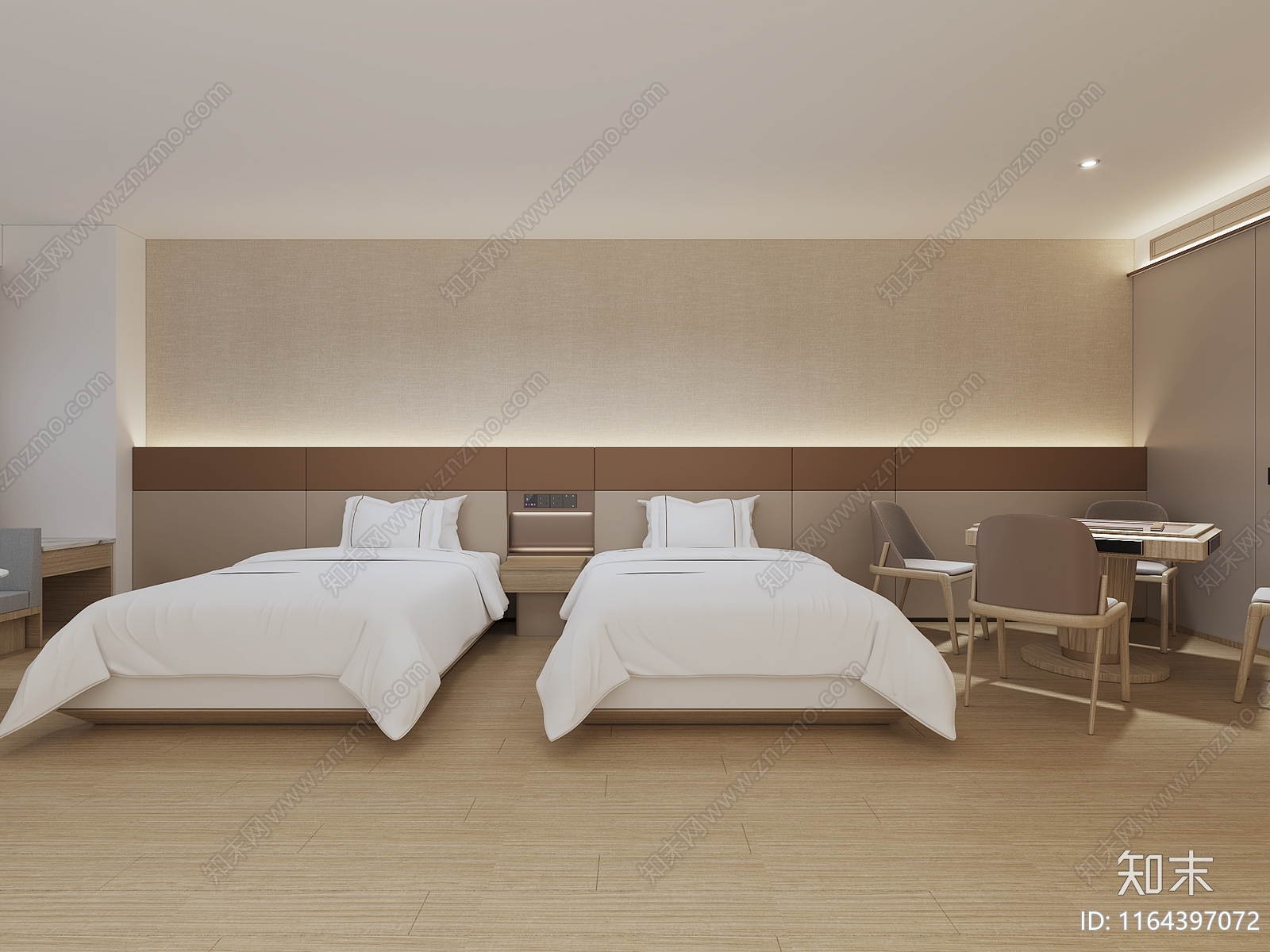 现代极简酒店3d模型下载【id1164397072】知末3d模型网