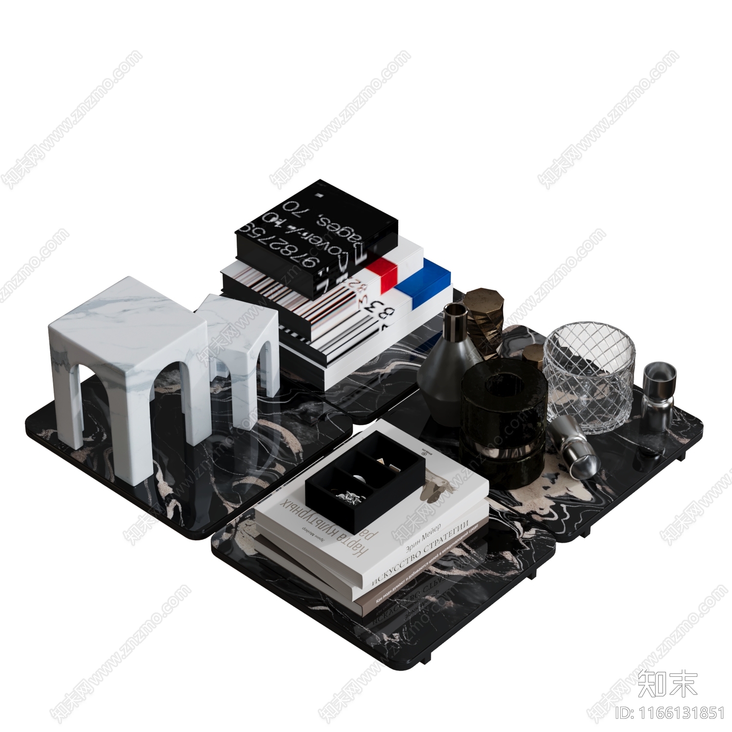 现代摆件组合现代摆件组合书水杯摆件工艺品3d模型下载 Id1166131851【知末网】