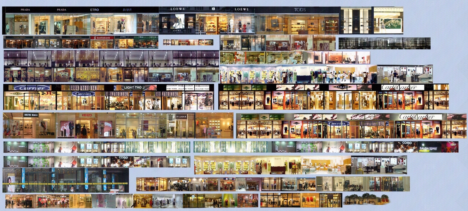 现代外立面贴图材质精品下载 Vray贴图 知末网