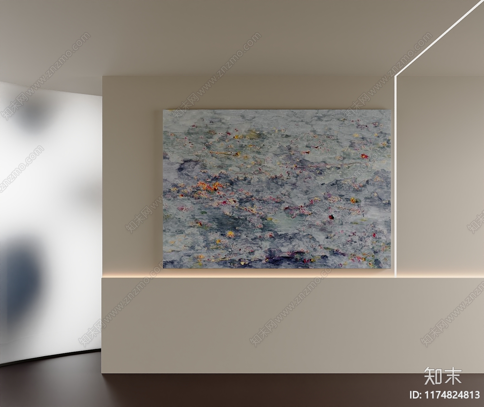 现代极简挂画3d模型下载【id1174824813】知末3d模型网