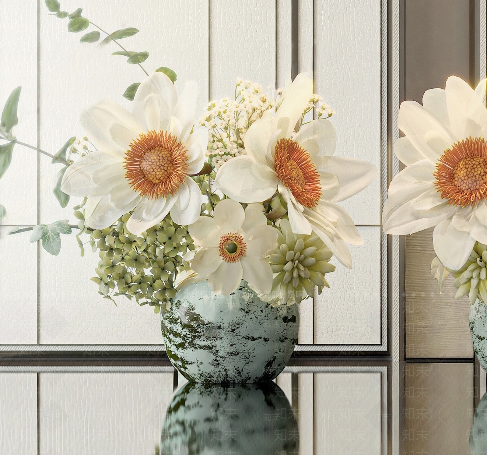 现代花艺SU模型下载【ID:1175328832】_知末su模型网