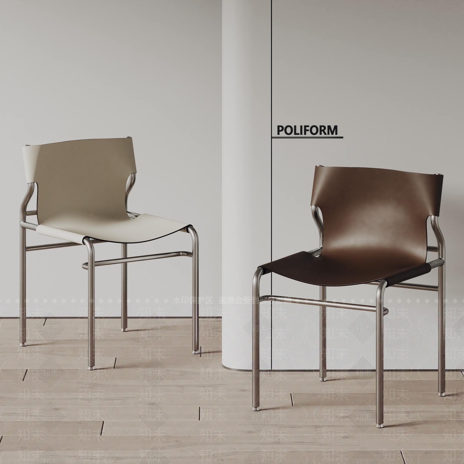 现代餐椅3D模型下载【ID:1176527425】_知末3d模型网