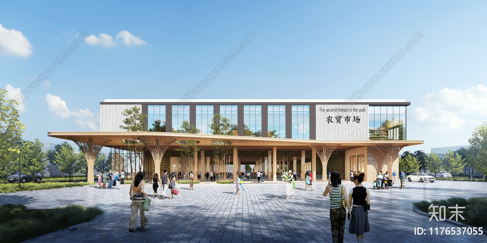 现代新中式其他商业建筑3d模型下载【id1176537055】知末3d模型网