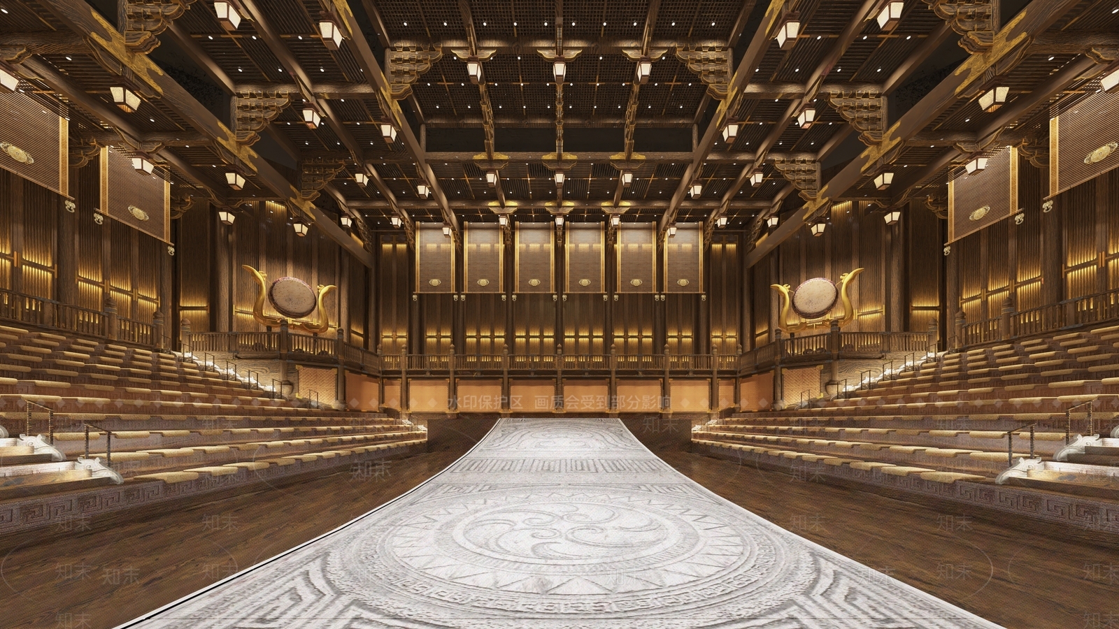 中式佛堂3D模型下载【ID:1179758492】_知末3d模型网