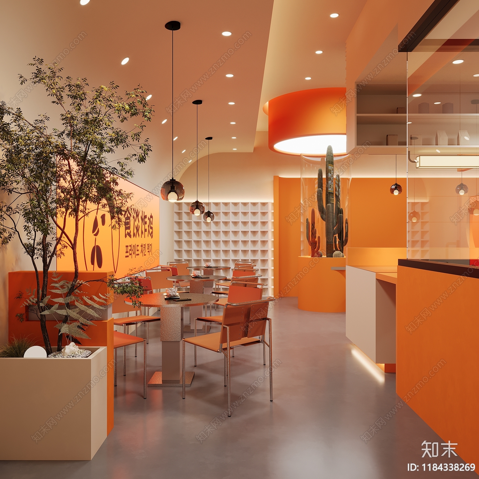 现代极简其他餐饮空间3d模型下载【id1184338269】知末3d模型网