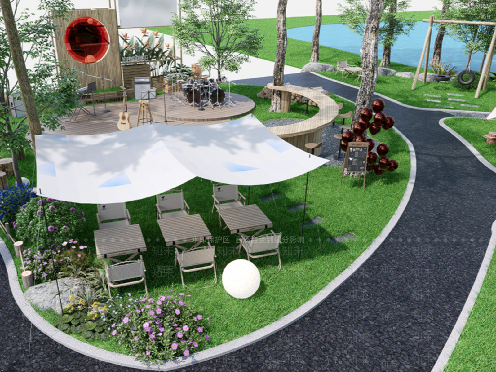 侘寂商业景观SU模型下载【ID:1186663542】_知末su模型网