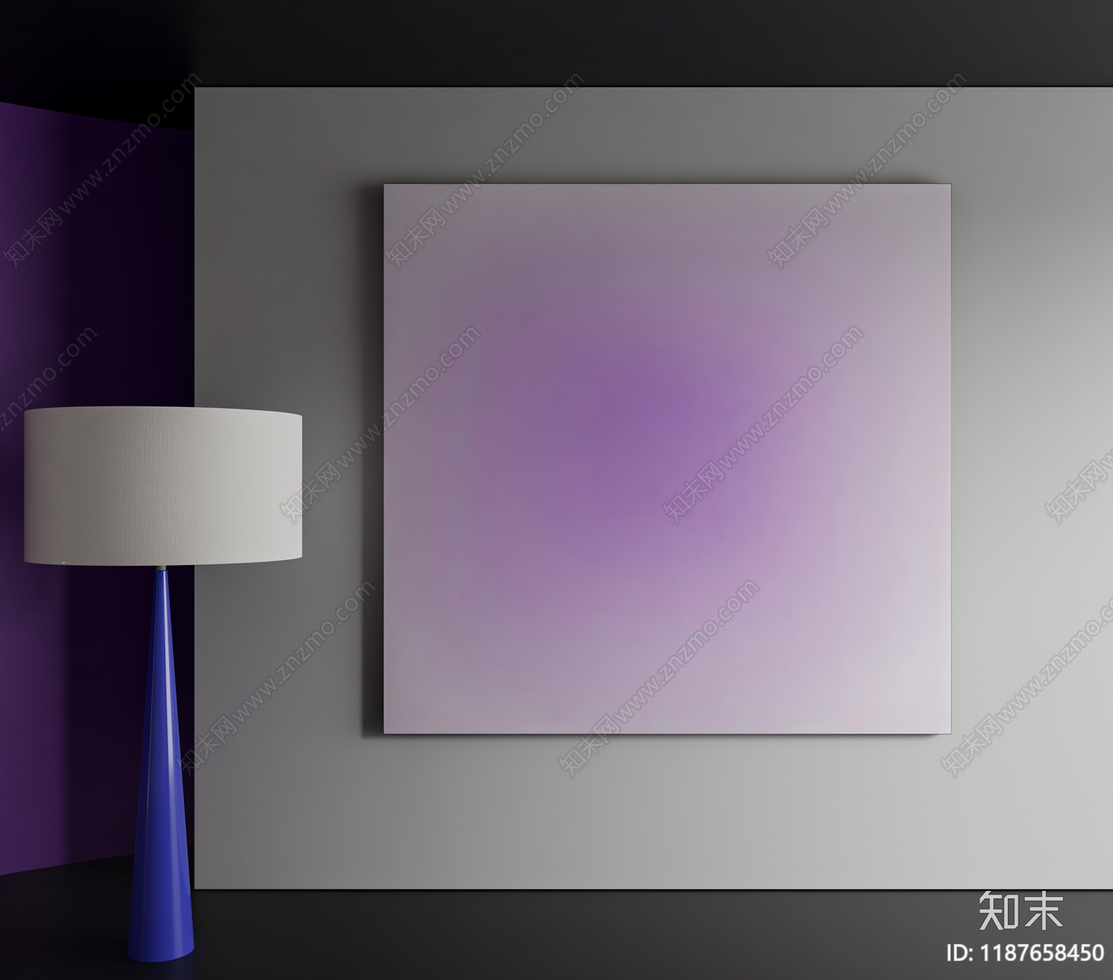 极简抽象挂画3d模型下载【id1187658450】知末3d模型网