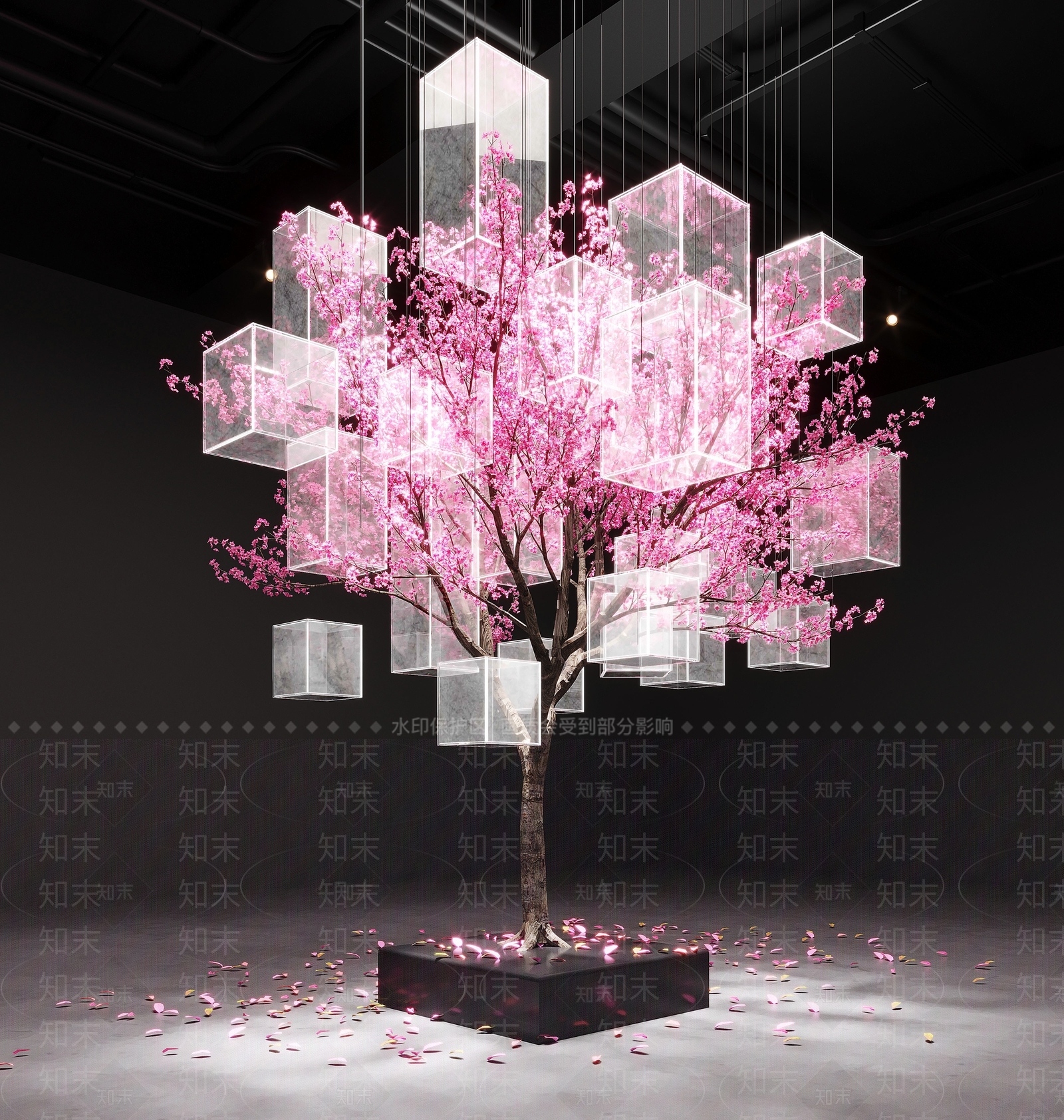 现代艺术装置SU模型下载【ID:1187772759】_知末su模型网