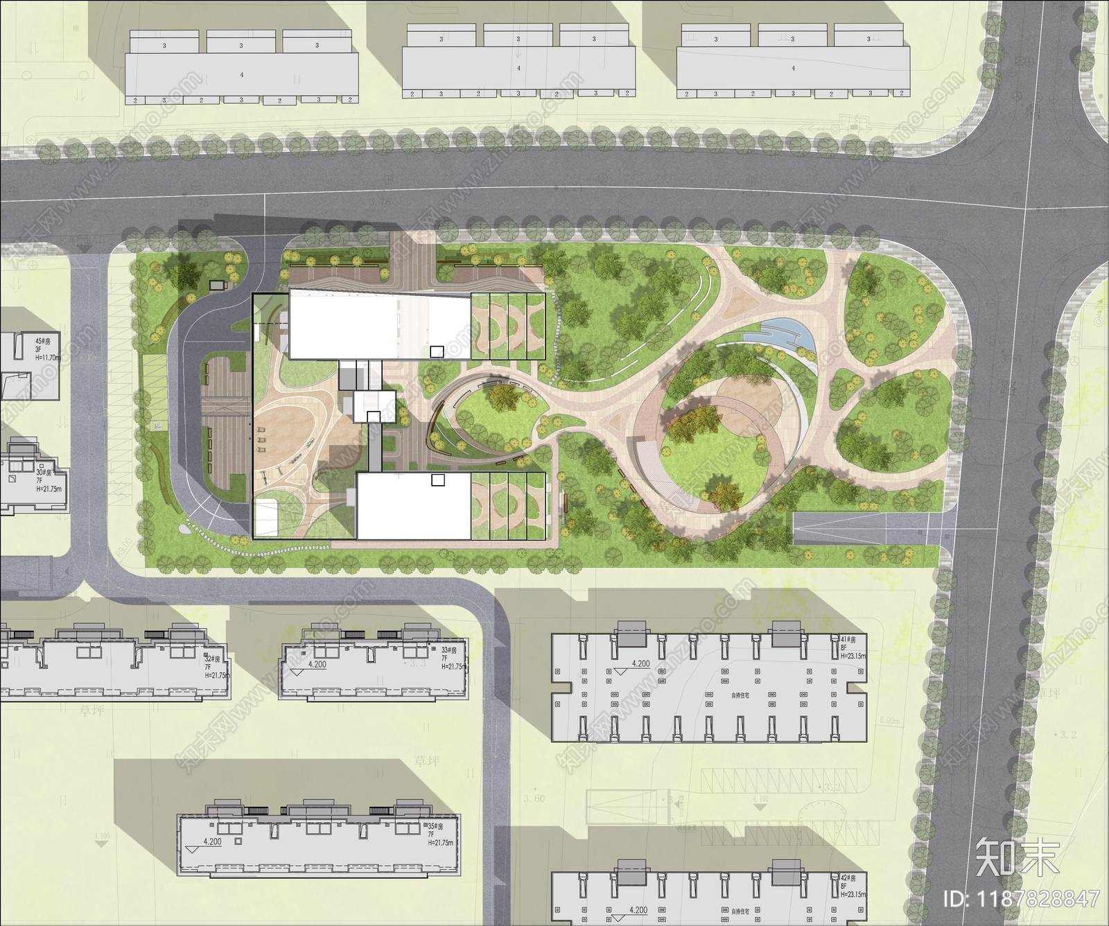 现代景观彩平图下载【ID:1187828847】undefined