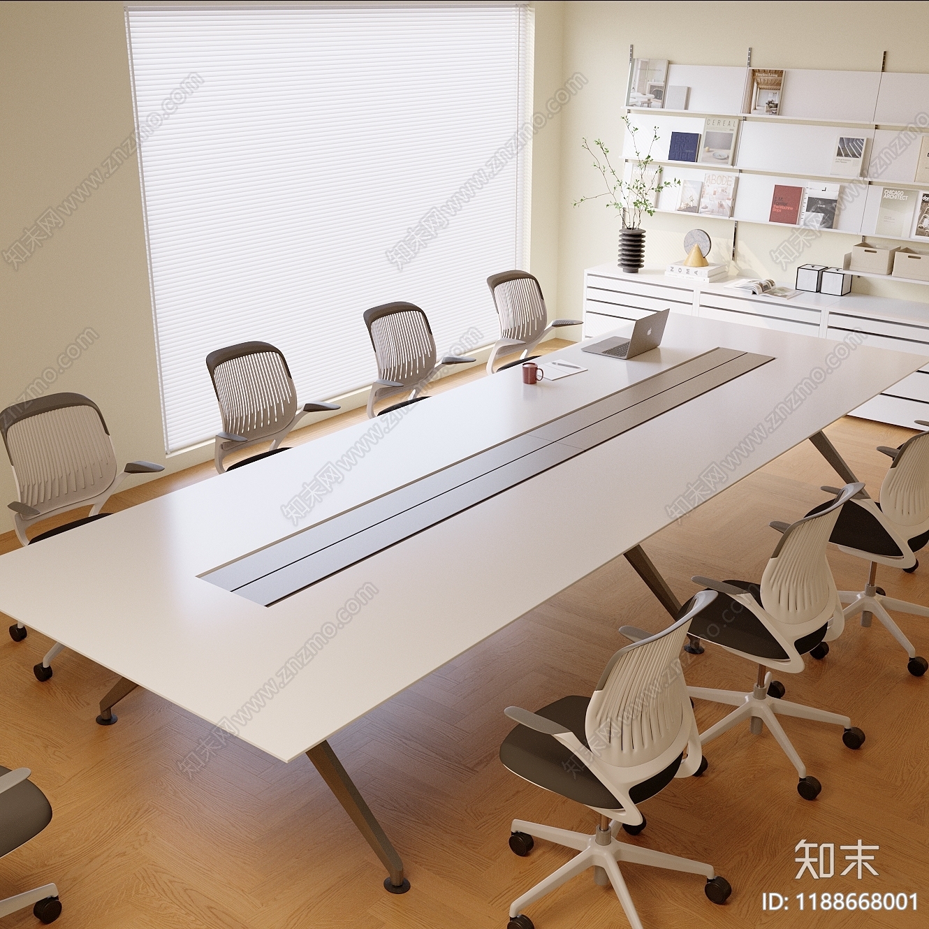现代简约会议室3d模型下载【id1188668001】知末3d模型网