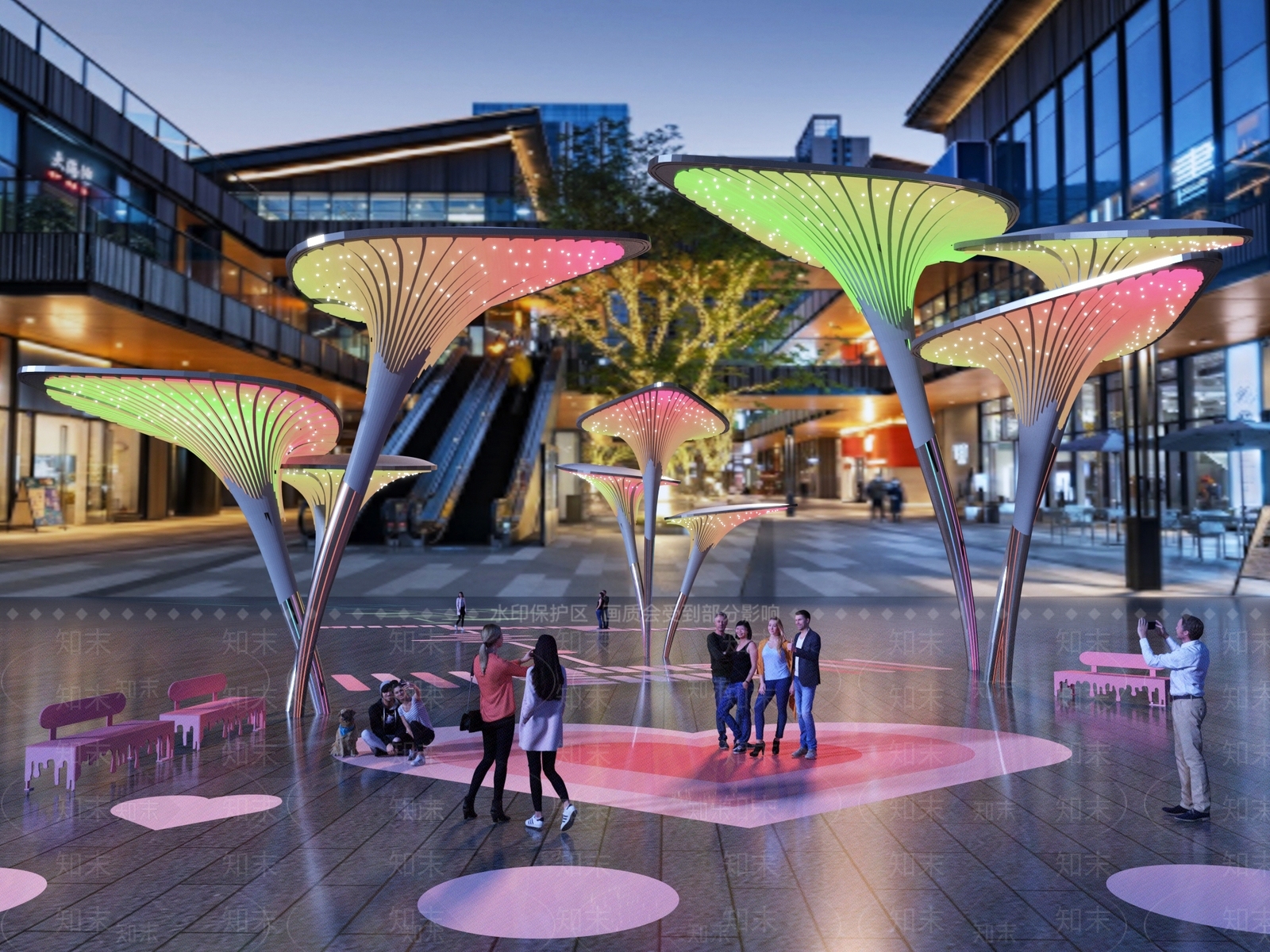 现代艺术装置SU模型下载【ID:1189455532】_知末su模型网